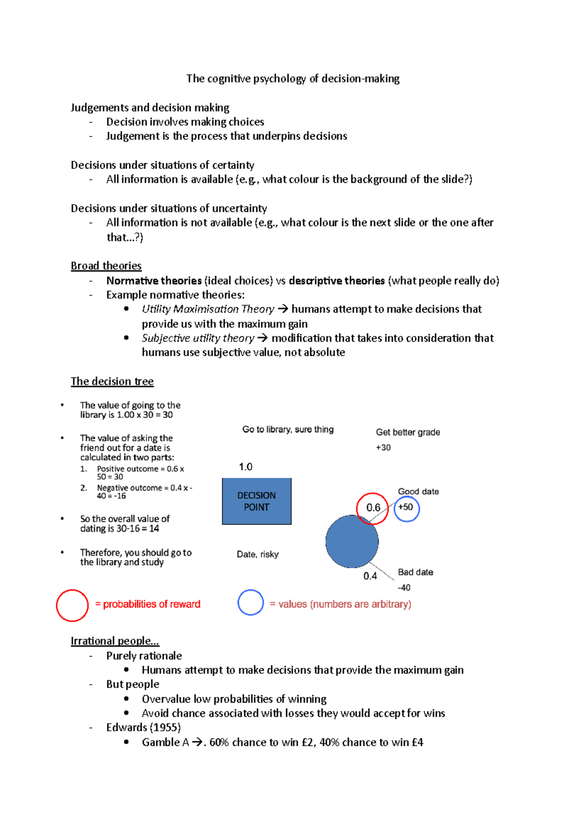 Psychology of decision making - The cognitive psychology of decision ...