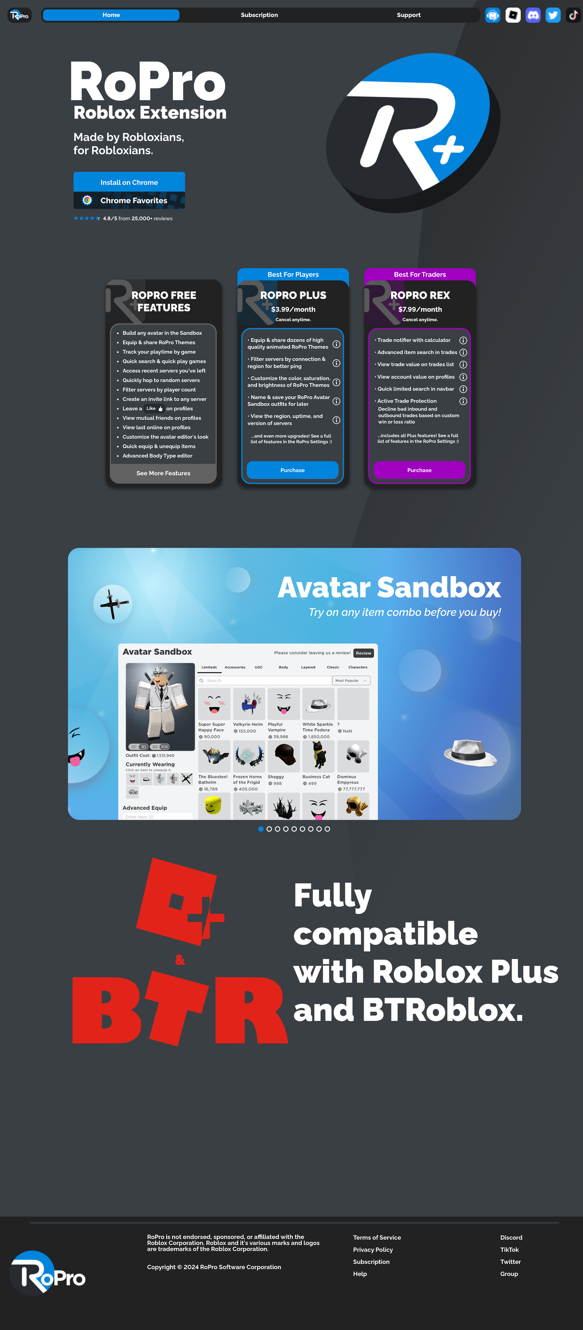 Ro Pro - Roblox Extension - RoPro Roblox Extension Made by Robloxians ...