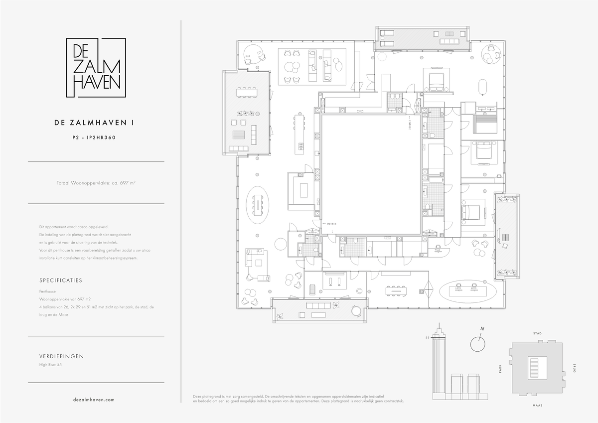 Plattegrond De zalmhaven P2 - M A A S S T A D P A R K B R U G d eza l m ...