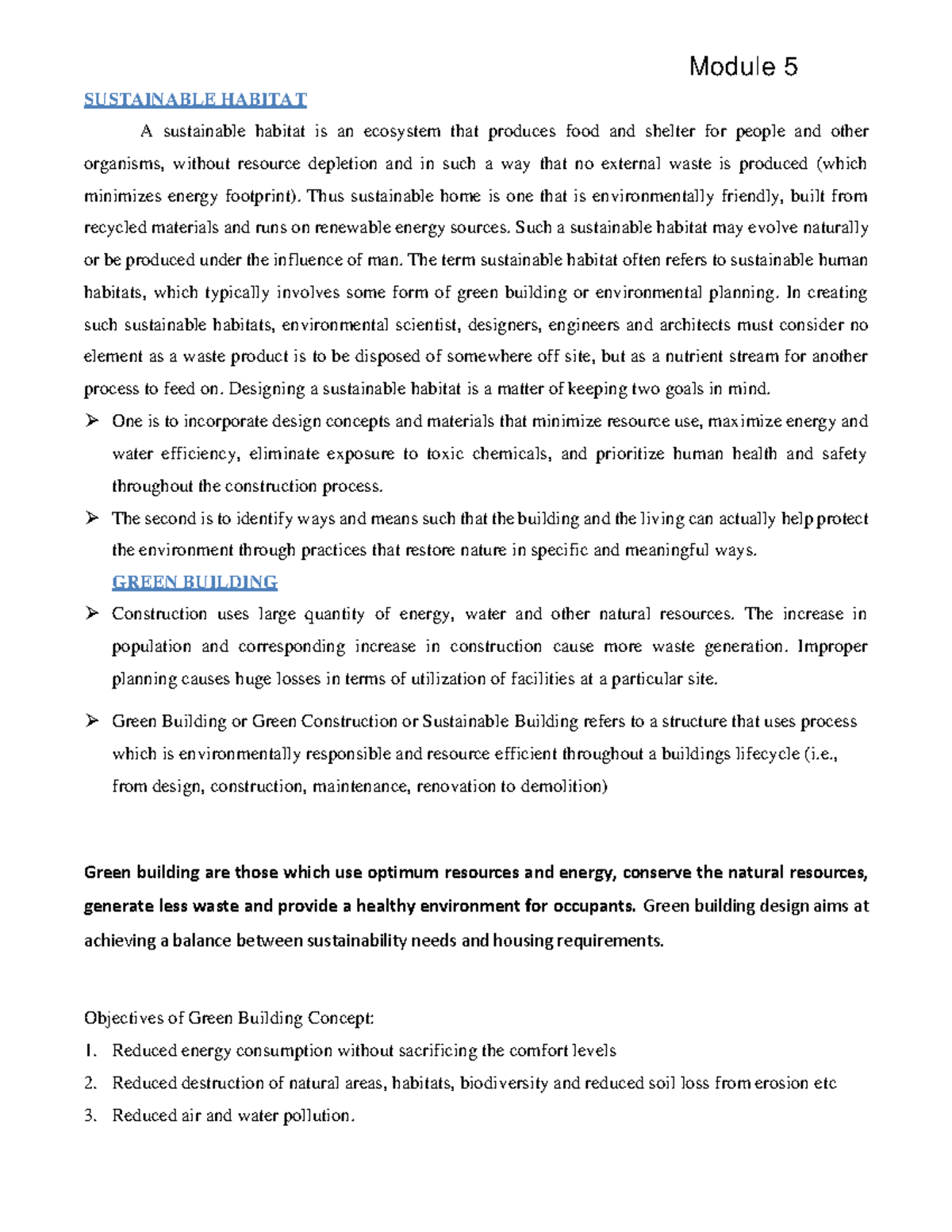 Introduction to sustainable engineering module 5 - KTU - Studocu