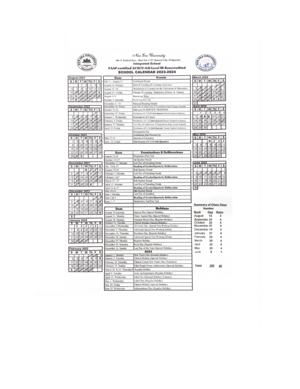 School calendar - JD Law - ` - Studocu