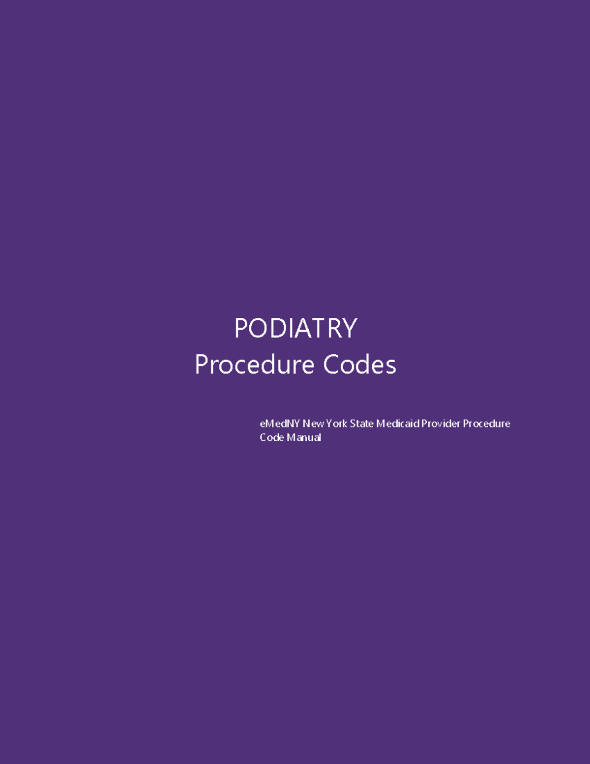 Podiatry Procedure - Njsnendkn - Provider Policy Podiatry Procedure ...