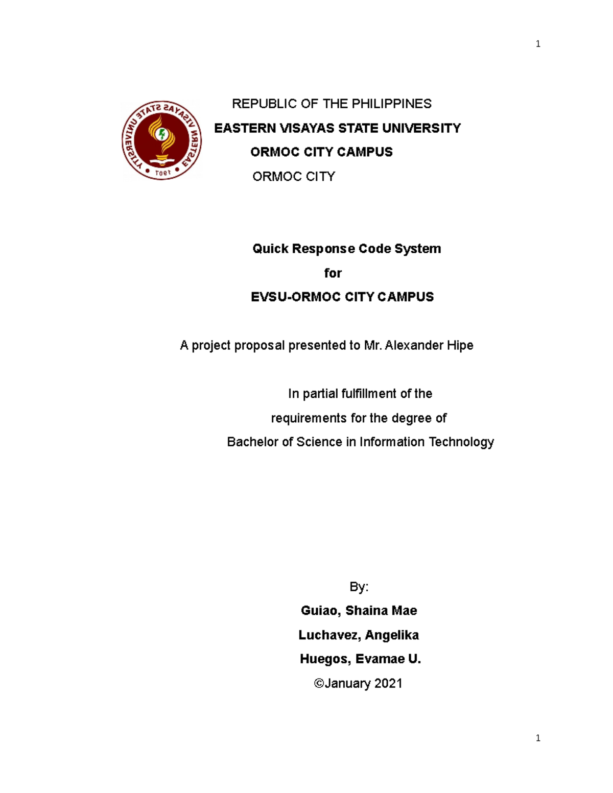 Documents IN Thesis - Lecture notes 1 bachelor - REPUBLIC OF THE ...