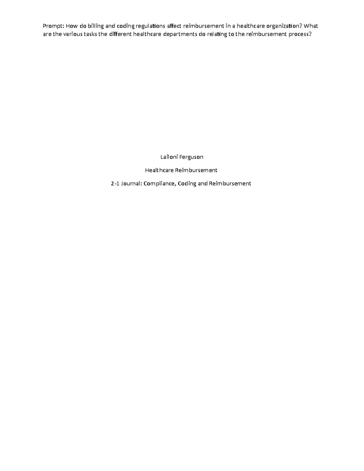 2 1 Journal Compliance Coding And Reimbursement Prompt How Do 2-1-journal-compliance-coding-and-reimbursement-prompt-how-do