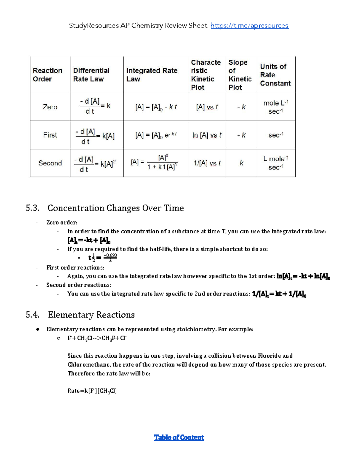 Fundamentals Chemistry Part 12 - StudyResources AP Chemistry Review ...