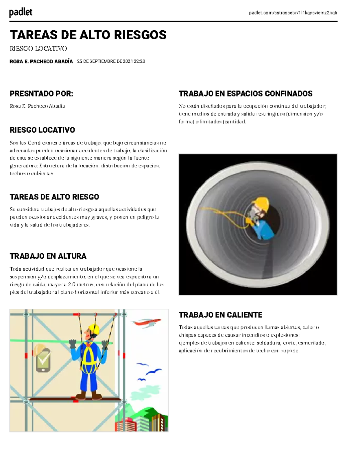 Trabajo DE ALTO Riesgo - padlet/sstrosaebr/1l1kgysviemz2nqh TAREAS DE ...