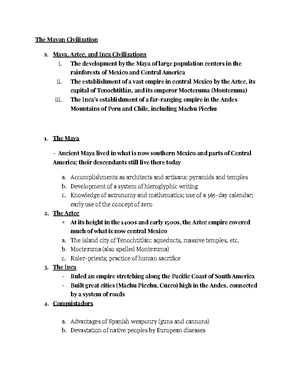 The Aztecs Notes - The Aztecs “Empire Buildings” Questions before ...