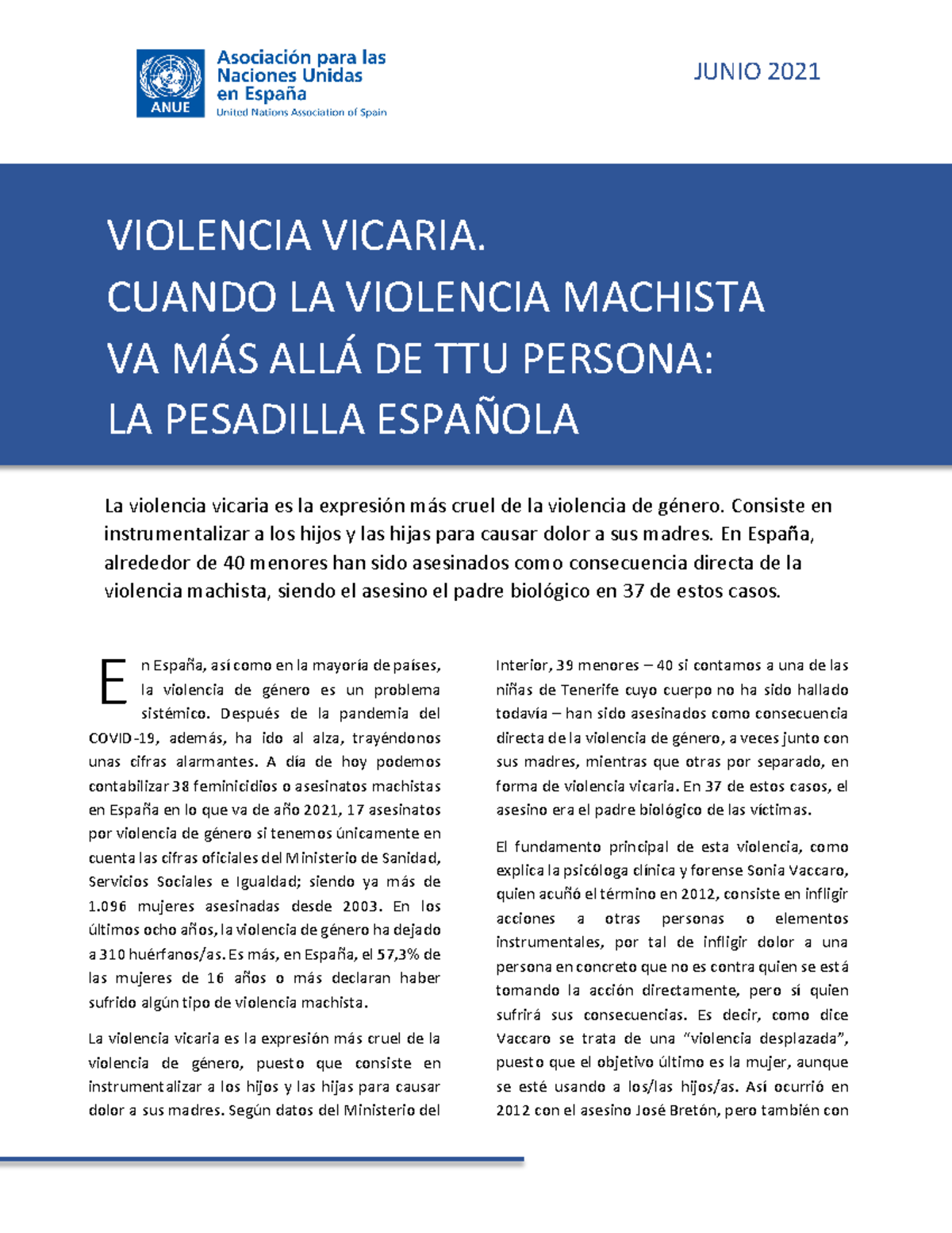 Violencia-vicaria - explicación sobre la violencia vicaria, tema familiar que se presenta como ...