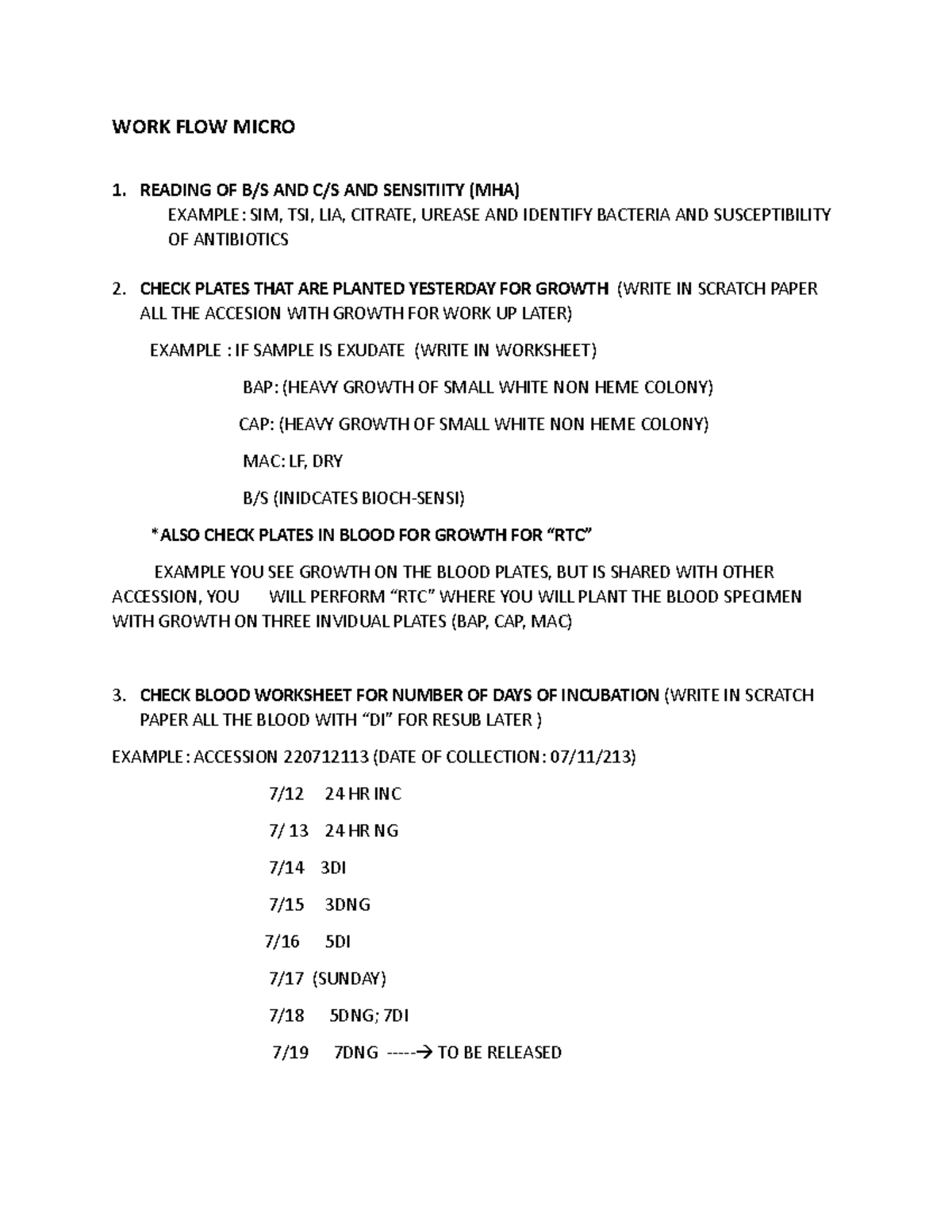 Microbiology Guide - Summarized Micro Practical Notes - WORK FLOW MICRO ...