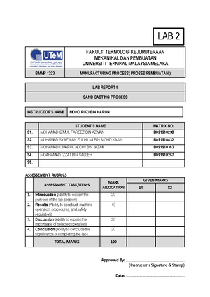 Multi- Purpose Ladder Report - FACULTY OF MANUFACTURING ENGINEERING ...