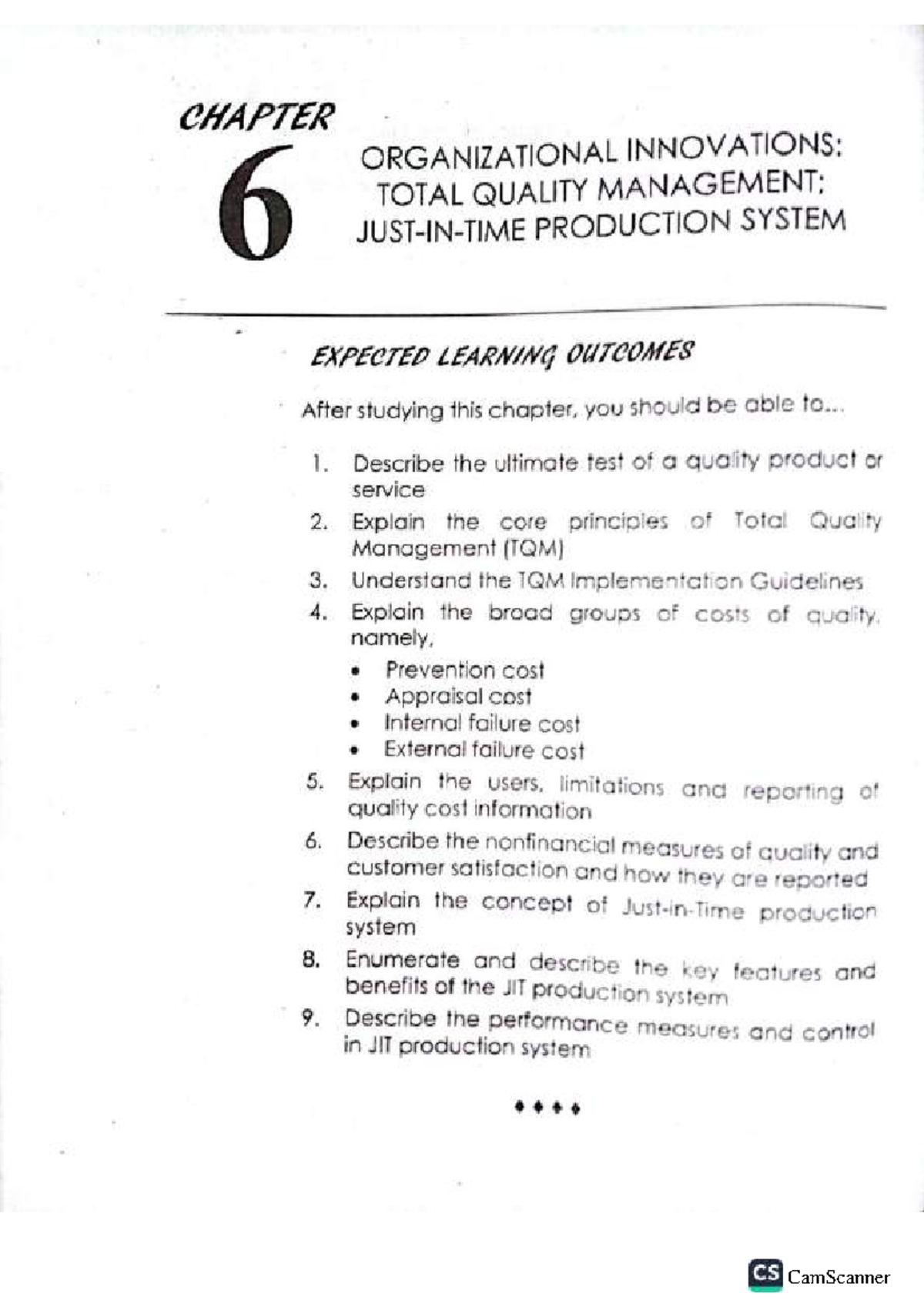 Chapter 6 "Strategic Cost Management" - BSA - Studocu