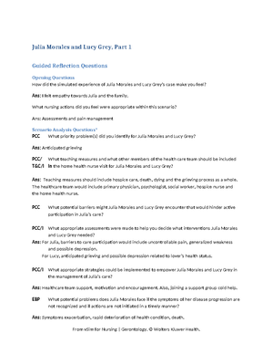 Debrief Reflection - Lucy Grey - JM pt3 - Julia Morales and Lucy Grey ...