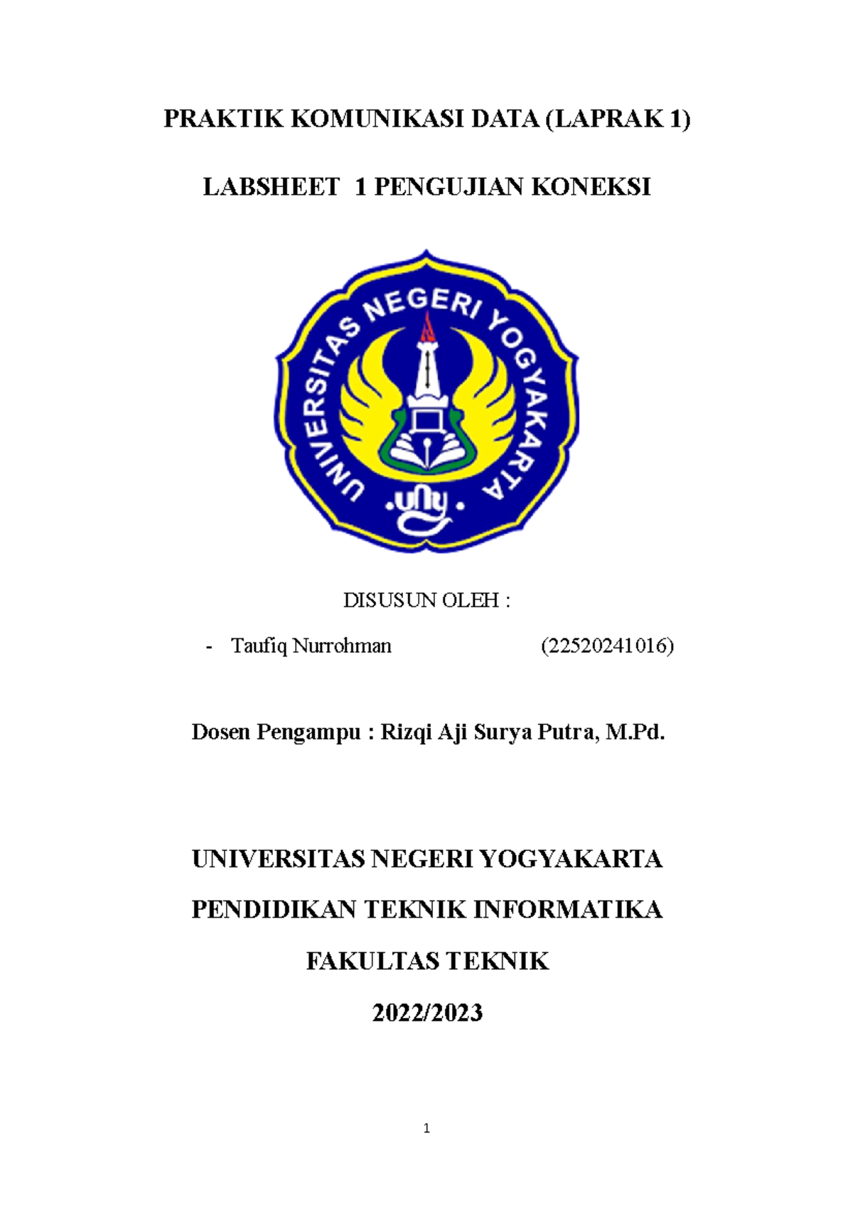 Template laprak (prak kom dat) - PRAKTIK KOMUNIKASI DATA (LAPRAK 1 ...