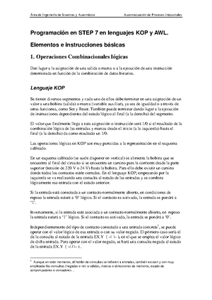 Ejercicios DE Programacion Resueltos CON - EJERCICIOS DE PROGRAMACIÓN RESUELTOS CON STEP 7 ...