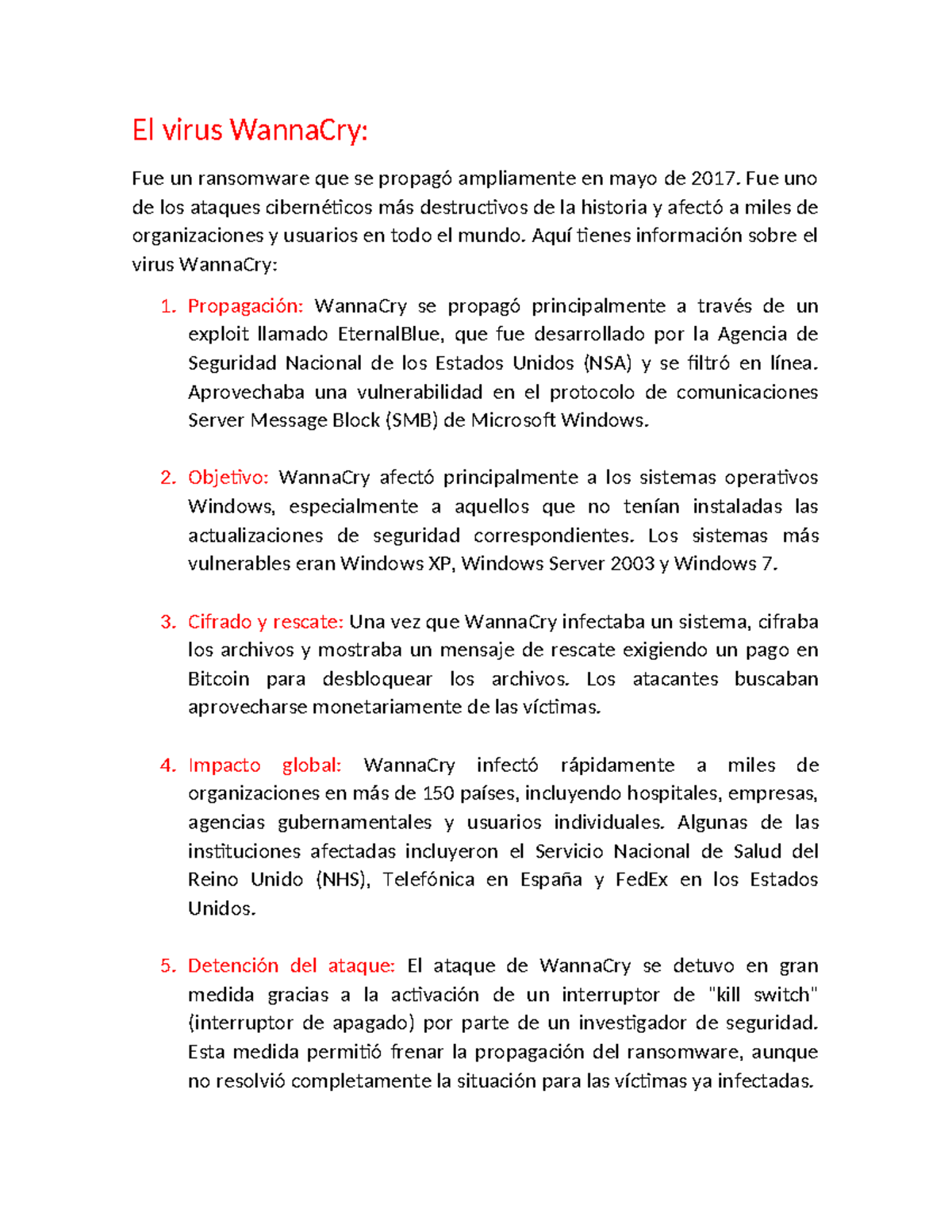 El virus Wanna Cry y ILove You - El virus WannaCry: Fue un ransomware ...