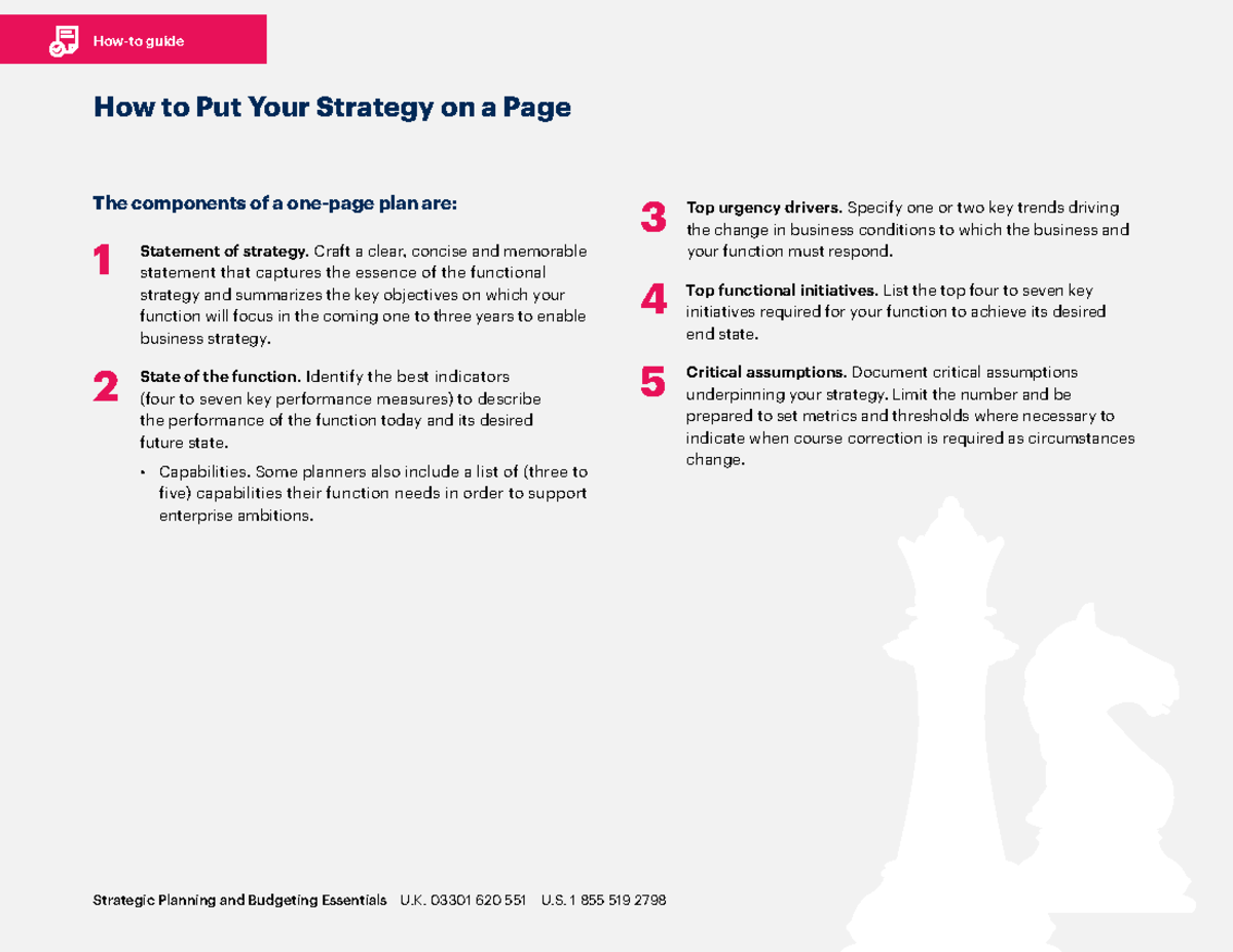 Strategic planning SOAP audit 2019 - How to Put Your Strategy on a Page ...