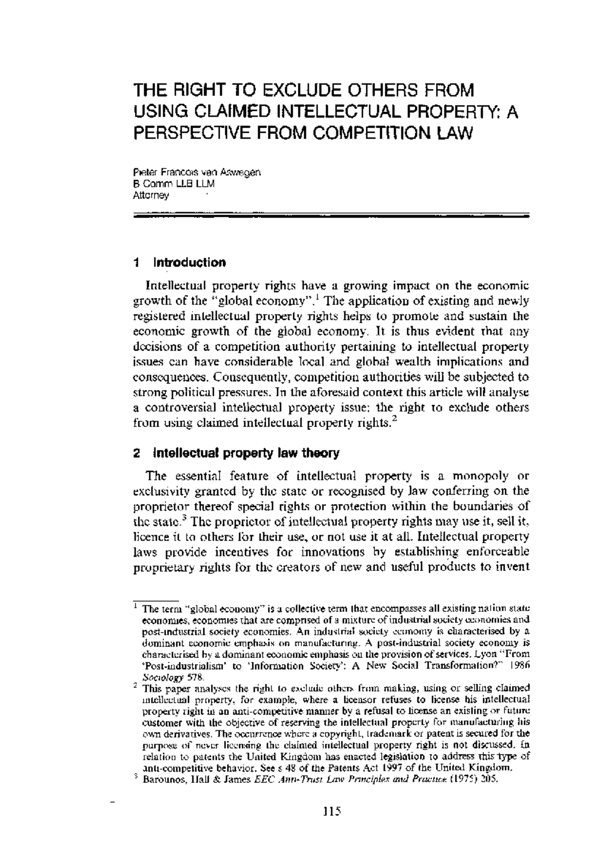 [34] The right to Exclude others - Intellectual Property II - Studocu