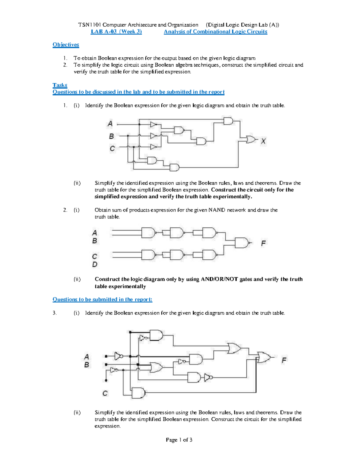 Lab a 03 2022 - ali dan kawan dia - TSN1101 Computer Architecture and ...