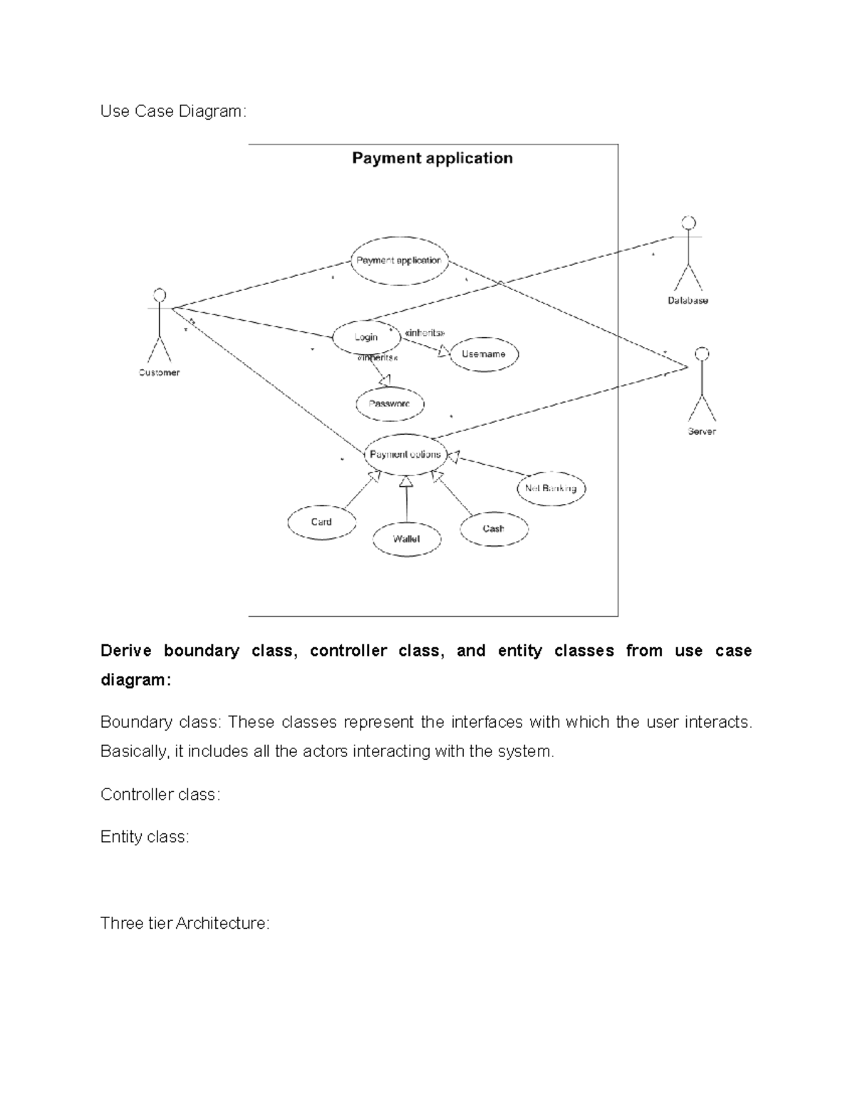 capstone project for final year - Use Case Diagram: Derive boundary ...