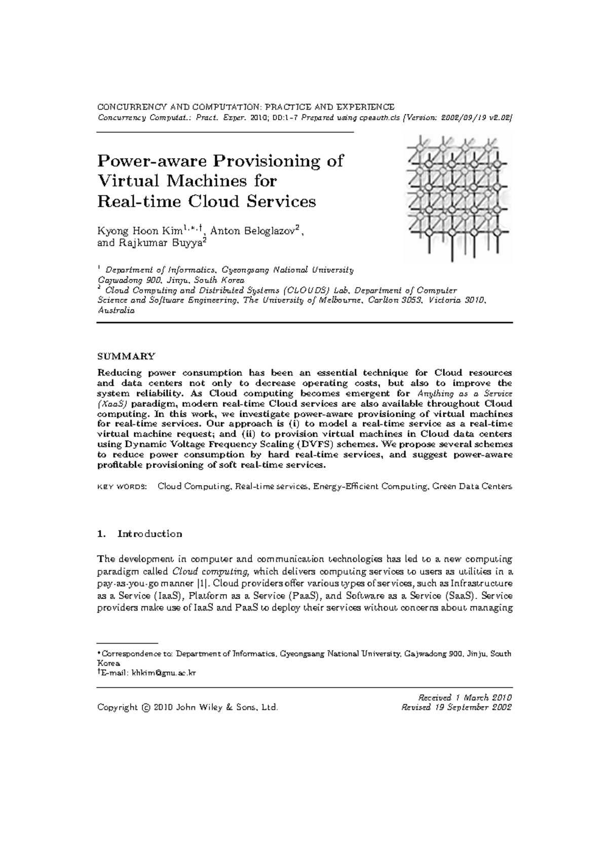 2011 ccpe vm provisioning for real time services - Cloud computing ...