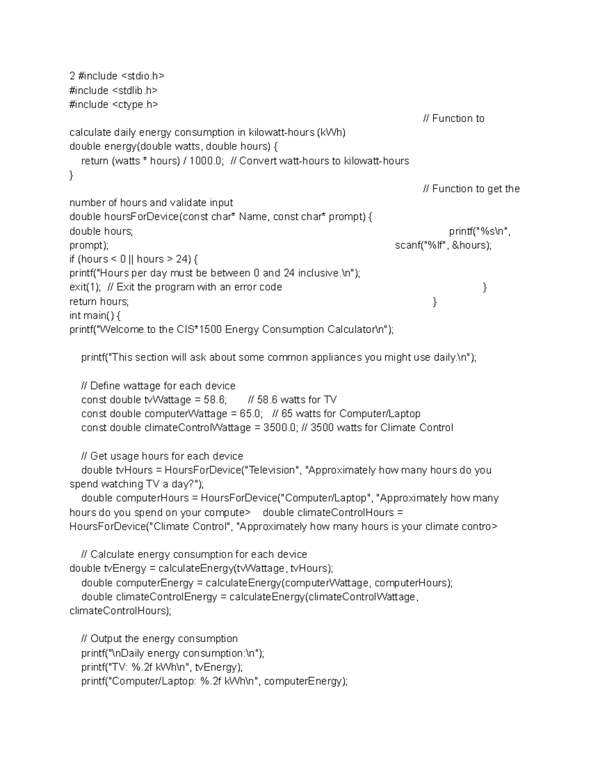 Assignment one - 2 #include #include #include // Function - Studocu