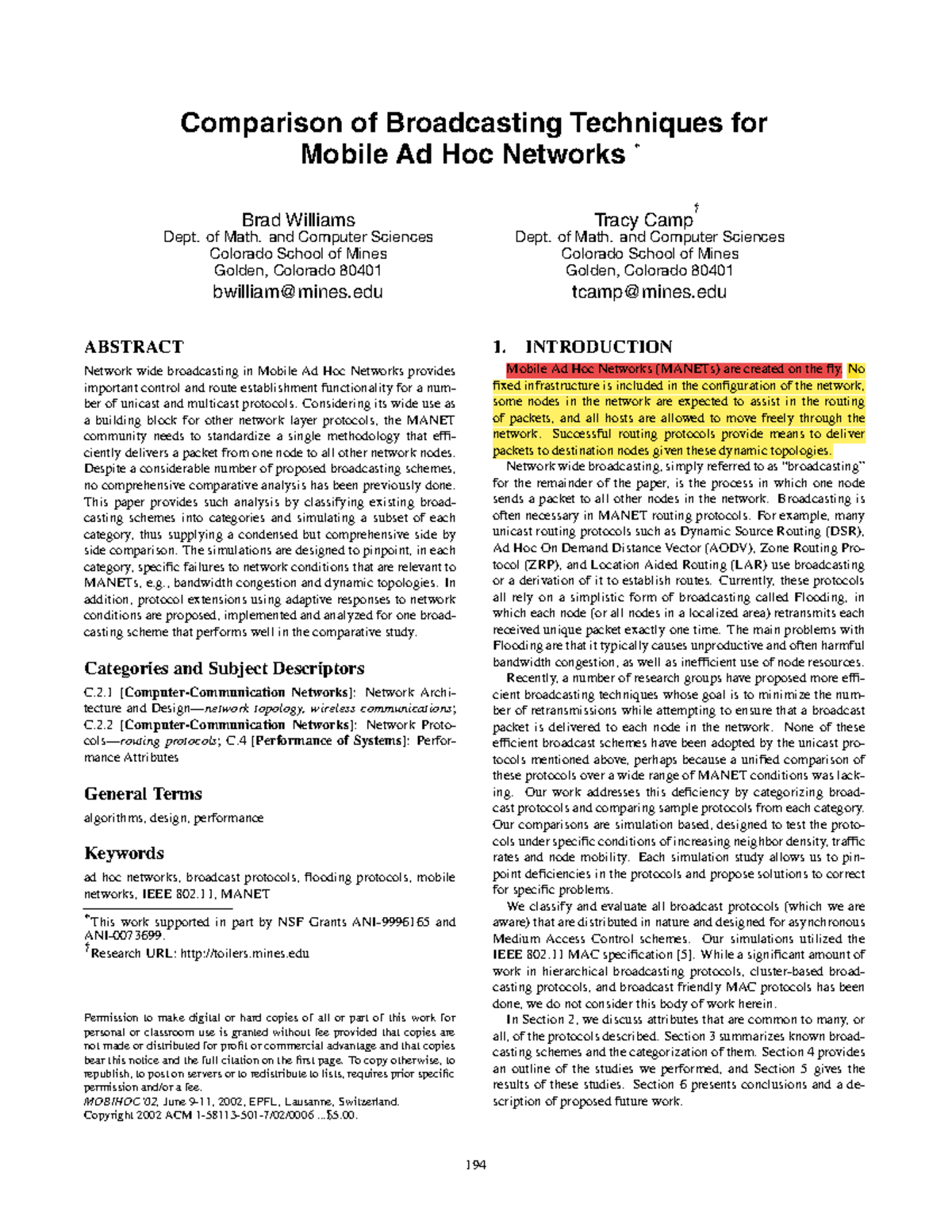 21-Comparison of Broadcasting Techniques for - Comparison of ...