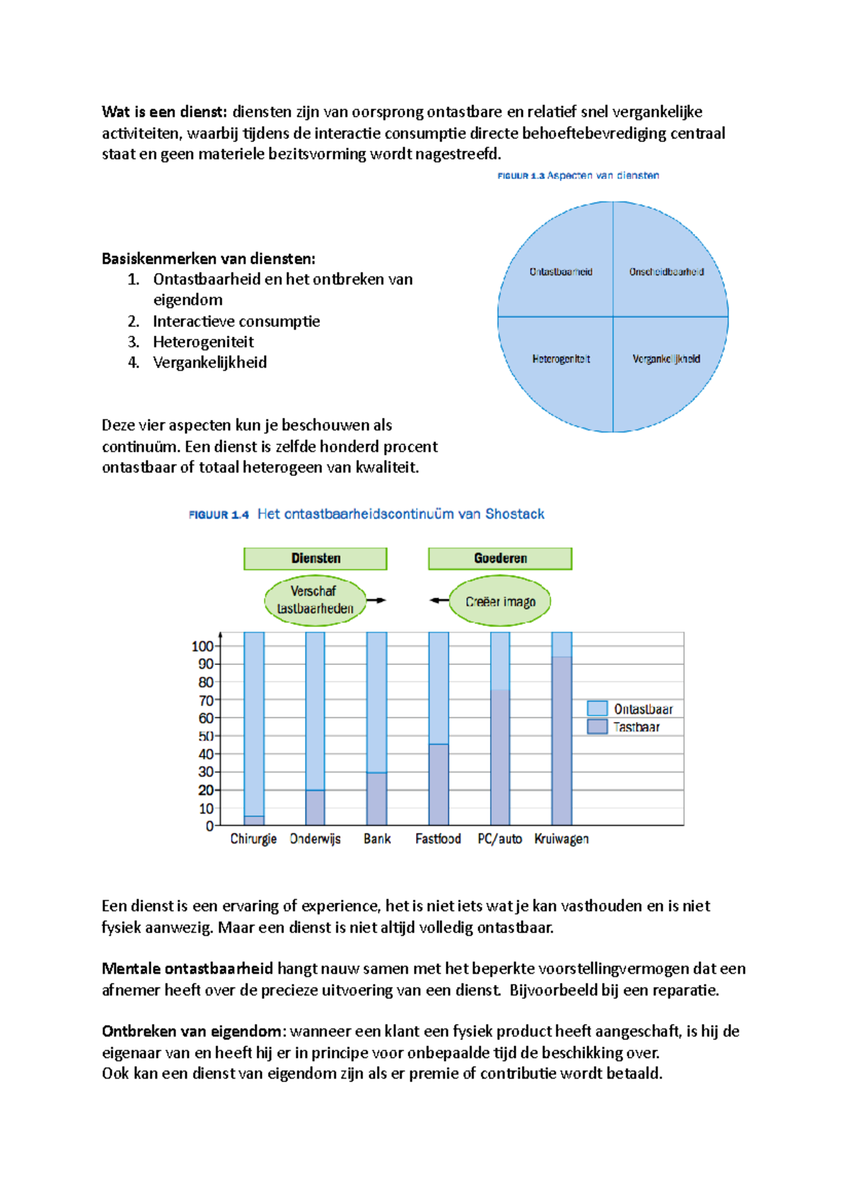 Hoofdstuk 1 essentie van dienstenmarketing - Wat is een dienst ...