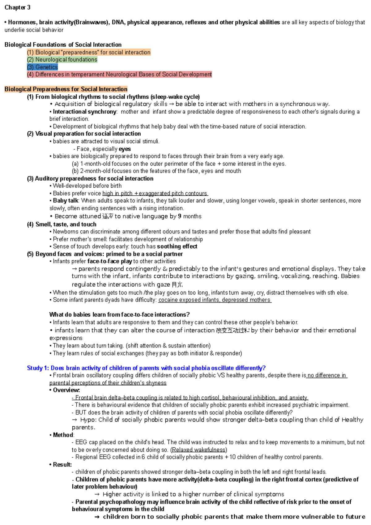 Psych 3JJ3 chap 3 - Chap 3 - Chapter 3 - Hormones, brain activity ...