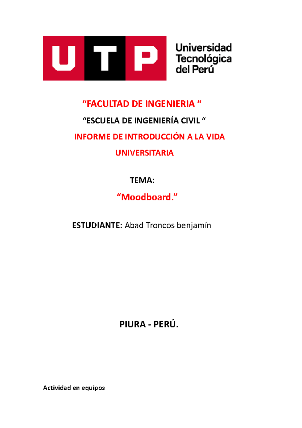 IVU Actividad 11 Kevin Abad - “FACULTAD DE INGENIERIA “ “ESCUELA DE ...