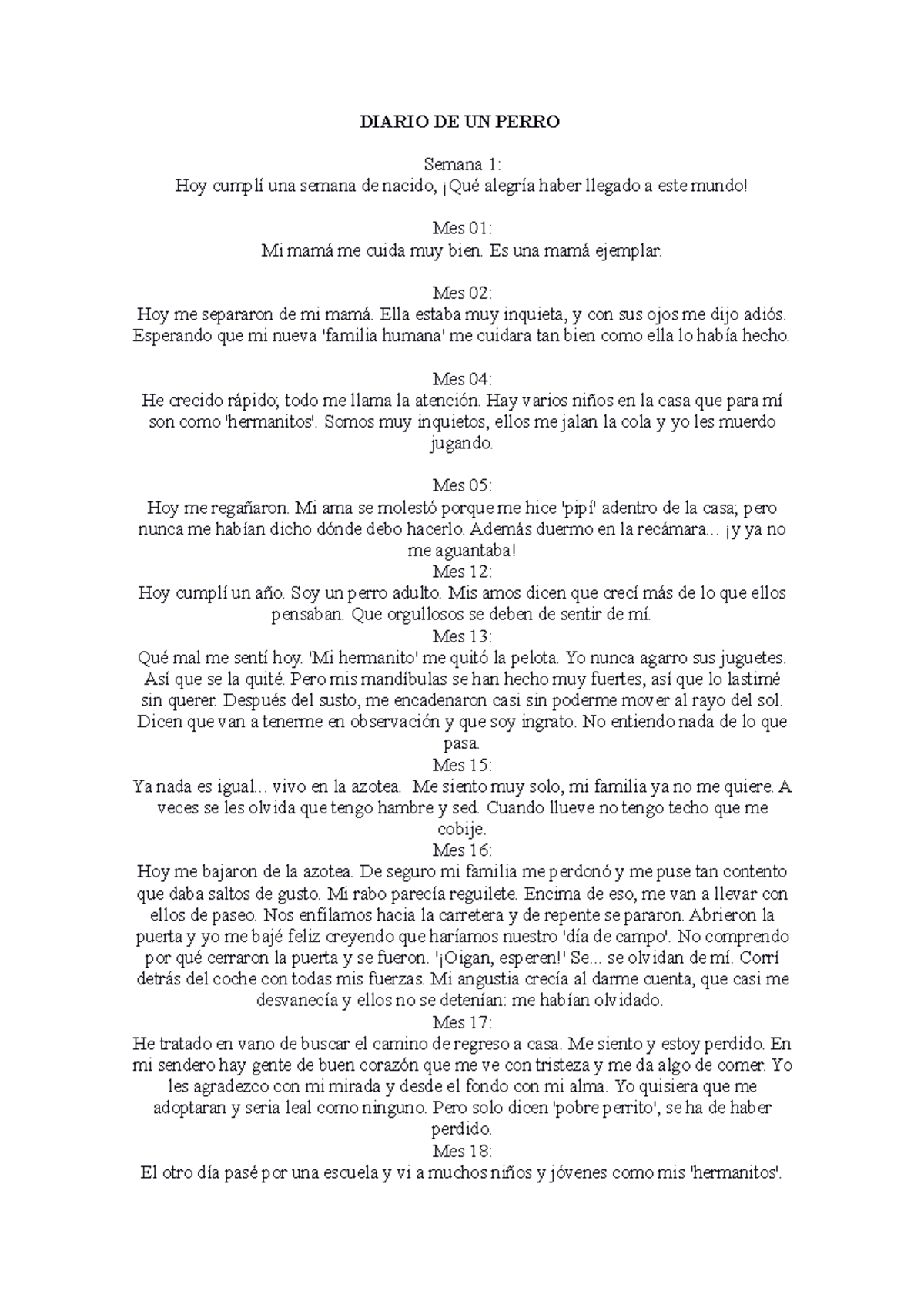 Diario DE UN Perro - ES INCREIBLE - DIARIO DE UN PERRO Semana 1: Hoy ...