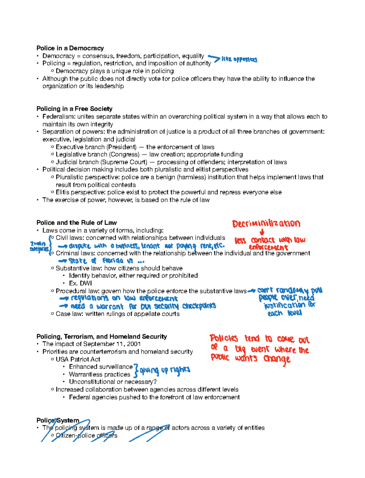 Police and Society Chapter 1 Police in a Democracy - Police in a ...