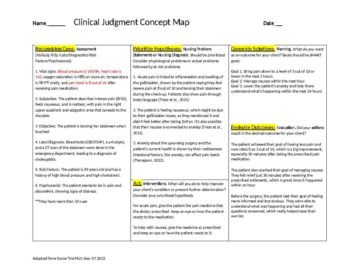 Module 5 Comfort Module Pain - Recognizing Cues: Assessment (VS/Subj ...