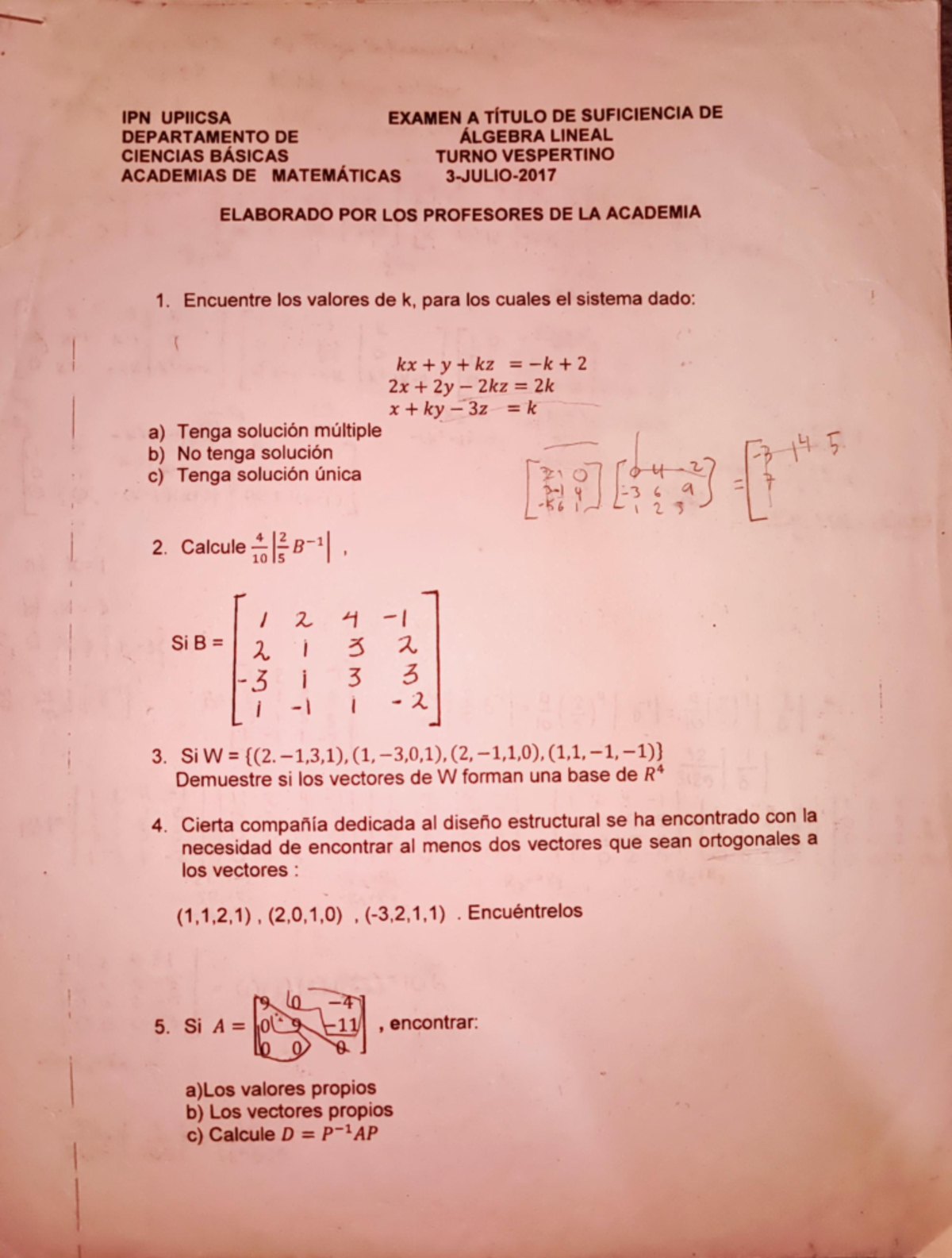 ETS Algebra Lineal - Studocu