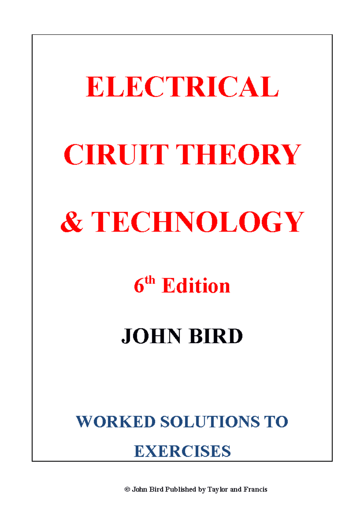 1. ECT&T 6th Ed Intro contents 2016 - ELECTRICAL CIRUIT THEORY ...