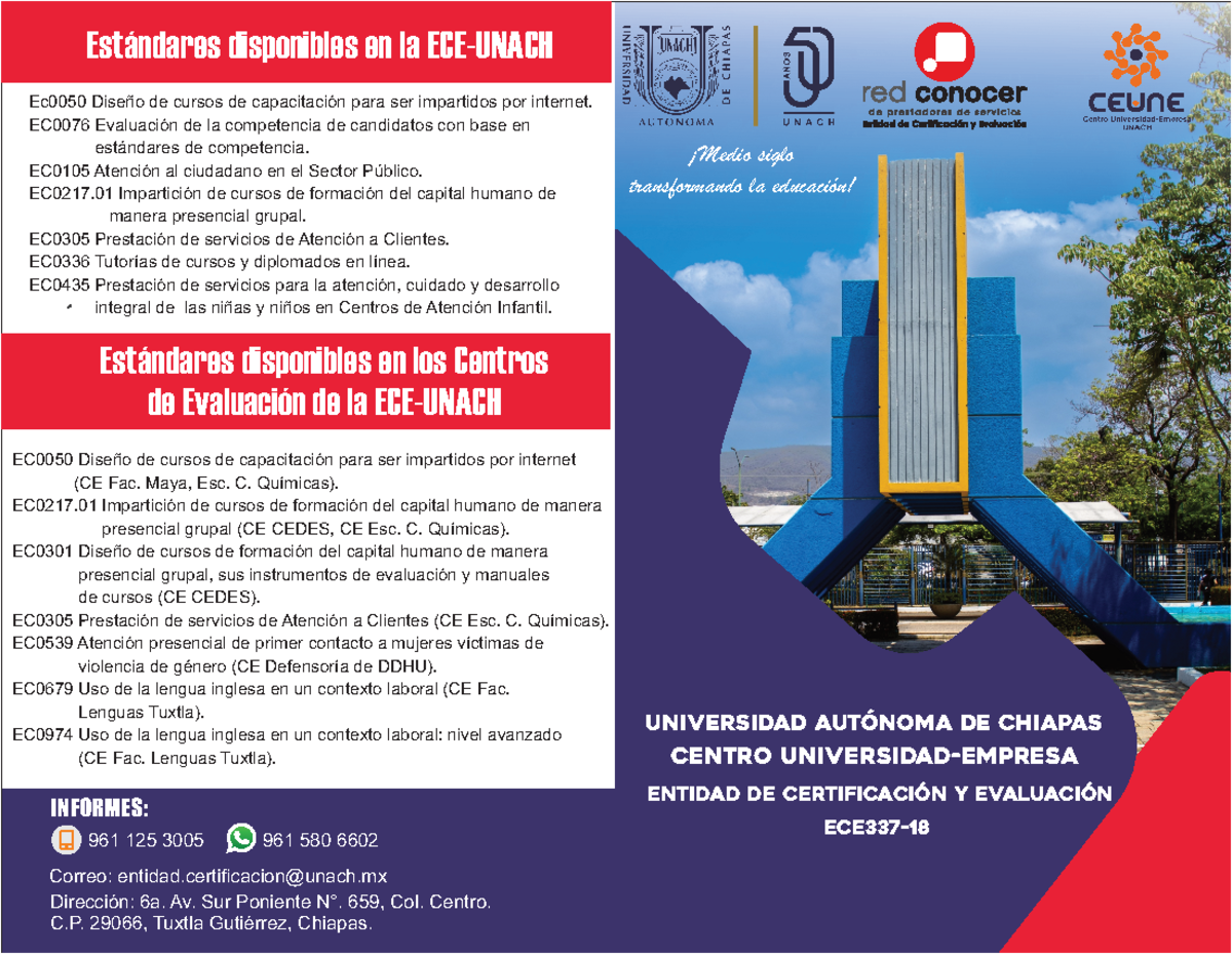 ECE díptico - swqdeqadq - Ec0050 Diseño de cursos de capacitación para ser impartidos por ...