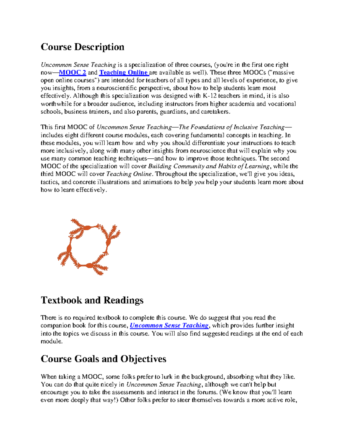 Uncommon Sense Teaching Syllabus - Course Description Uncommon Sense ...