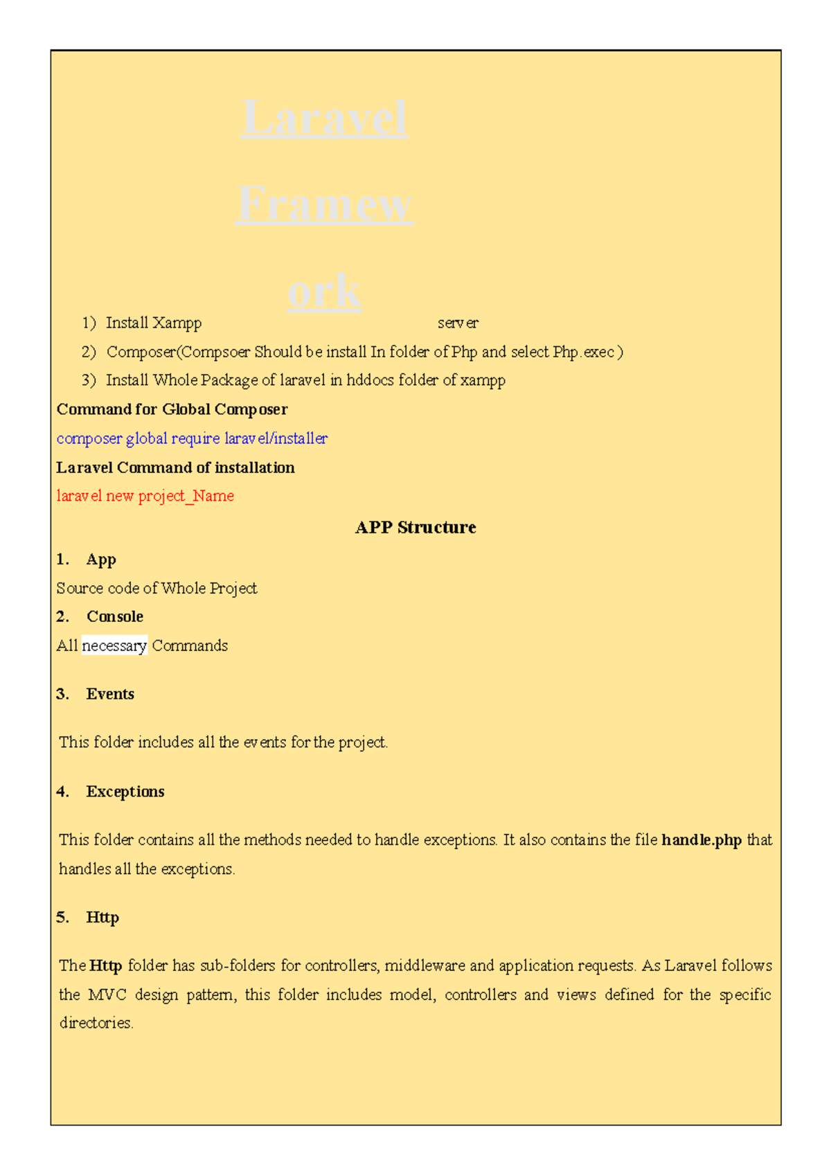 Laravel Notes - This assignments will help you coding in visual ...