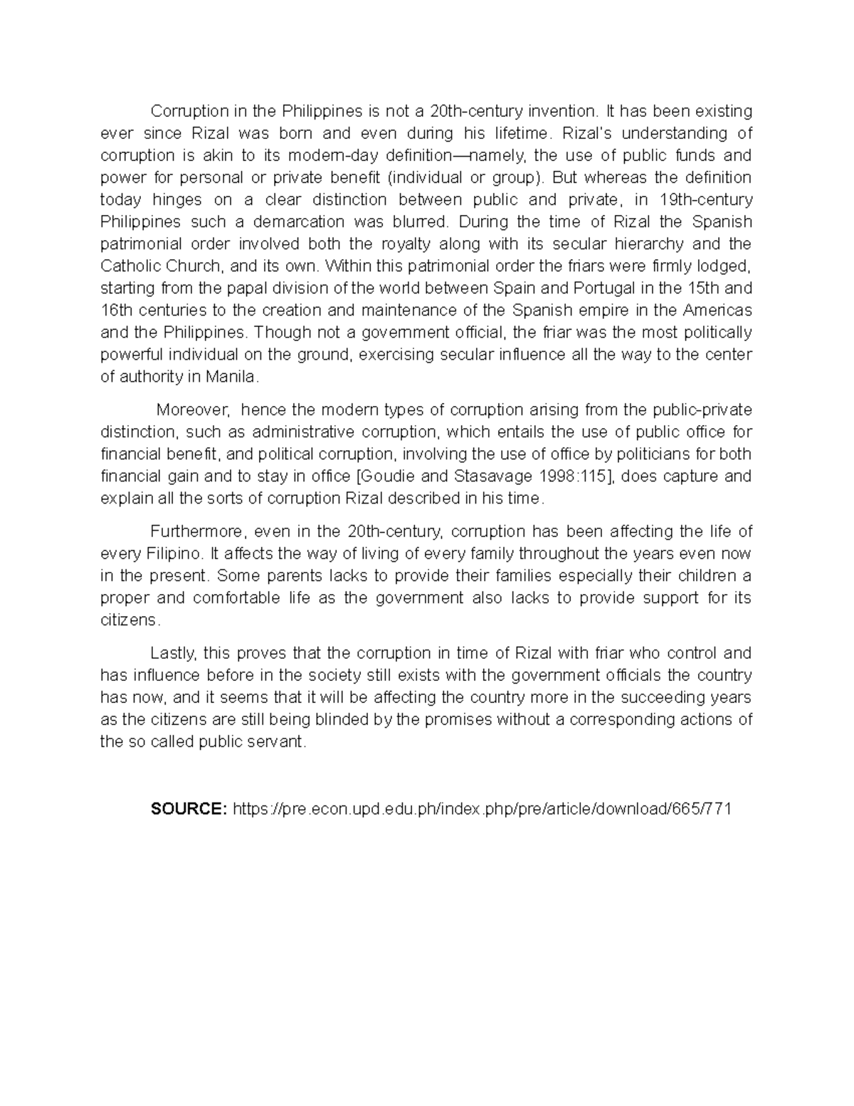 Corruption-1 - Corrupt - Corruption in the Philippines is not a 20th ...