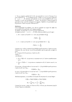Exercices probas corriges - Statique Appliquée - Studocu