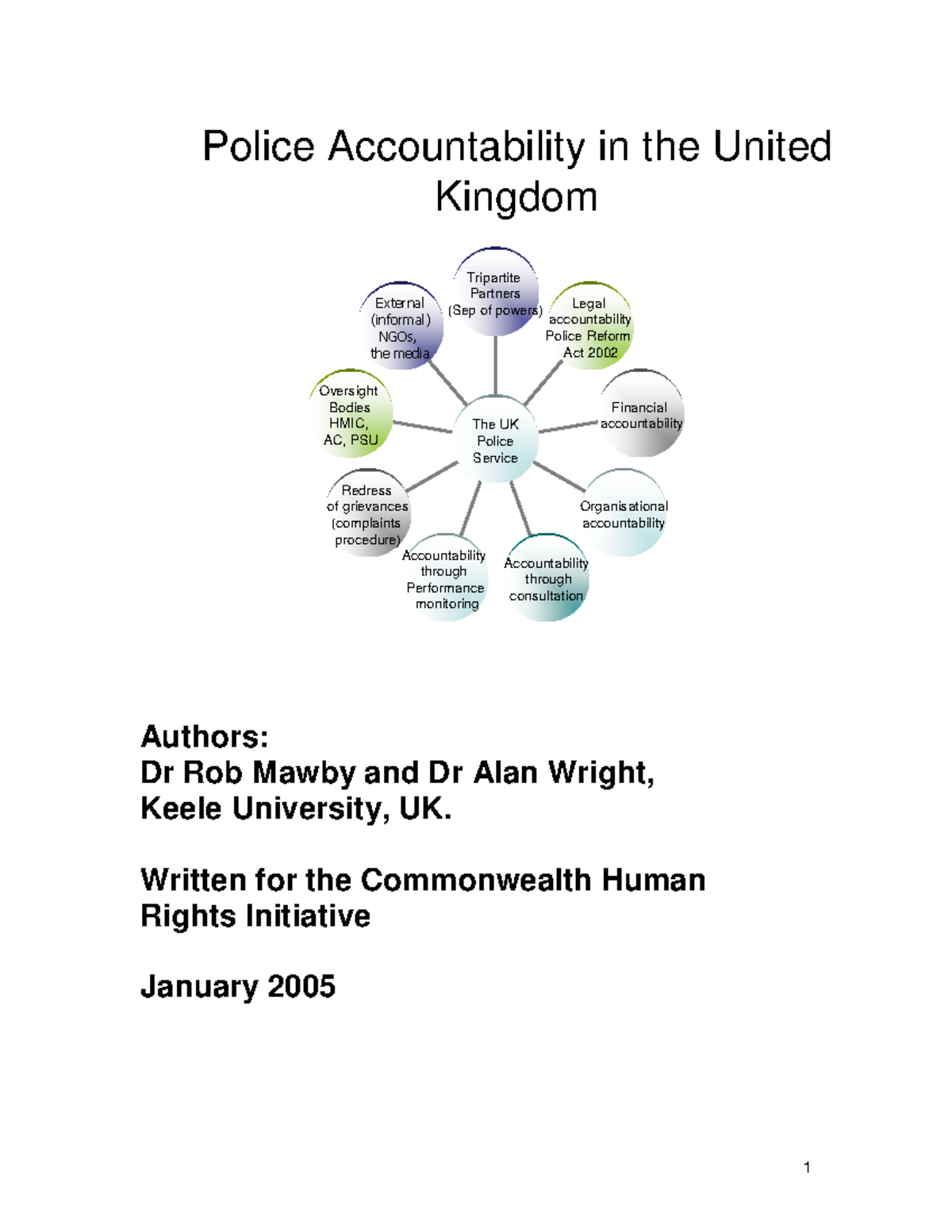 Police accountability in uk - Police Accountability in the United ...