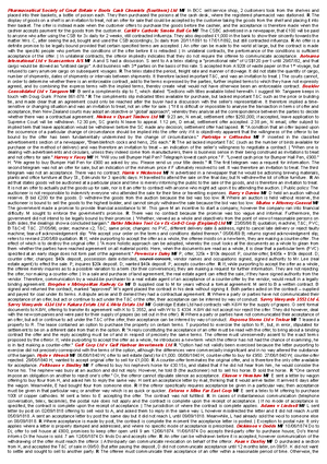 Contracts cheat sheet - OFFER AND ACCEPTANCE: FORMATION OF CONTRACT ...