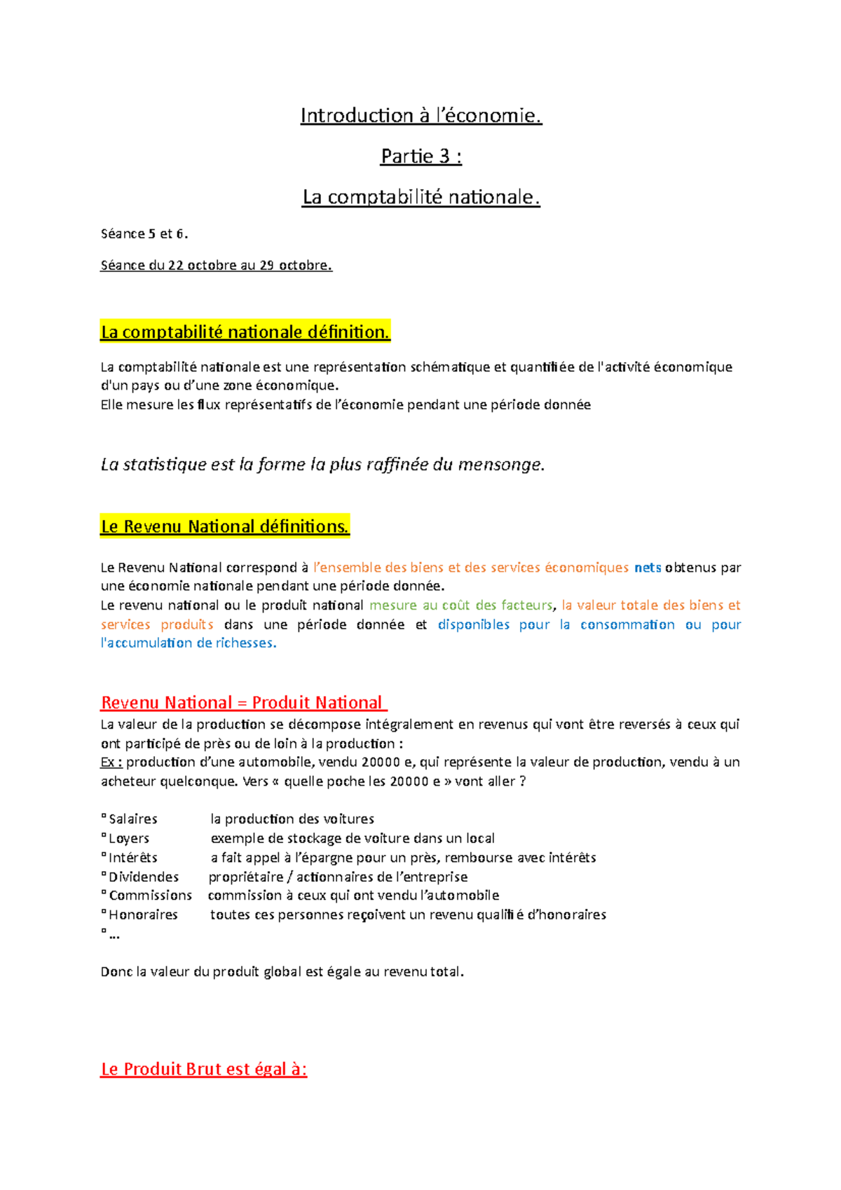 Economie Chapitre 3 (séance 5 et 6) - Introduction aux systèmes ...