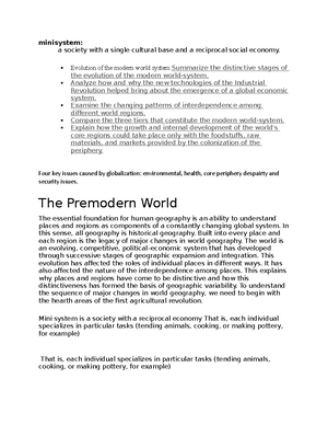 Course syllabus outline for geography of tourism - Geography 2144 – The ...