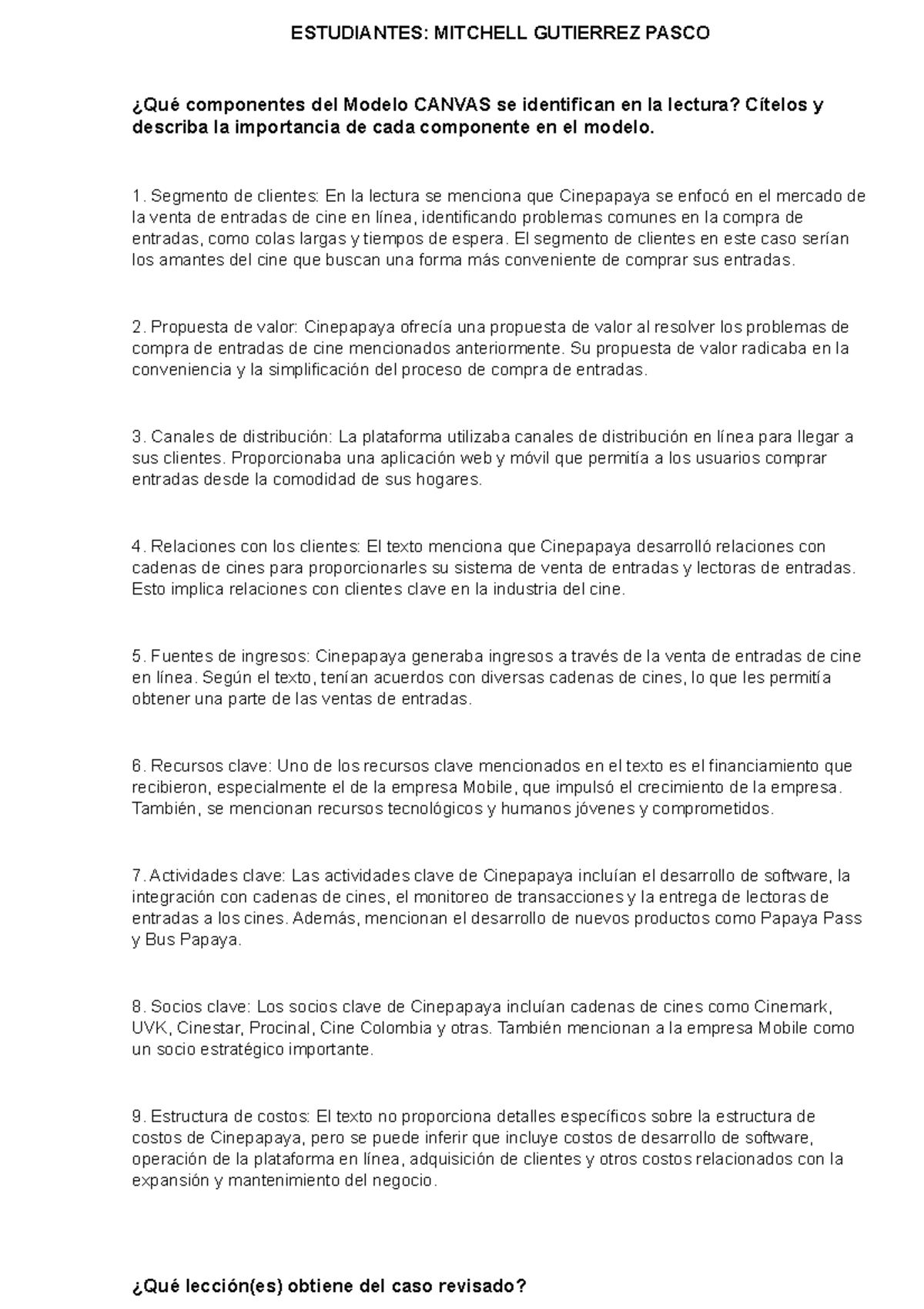 Admin Semana 4 - ESTUDIANTES: MITCHELL GUTIERREZ PASCO ¿Qué componentes ...