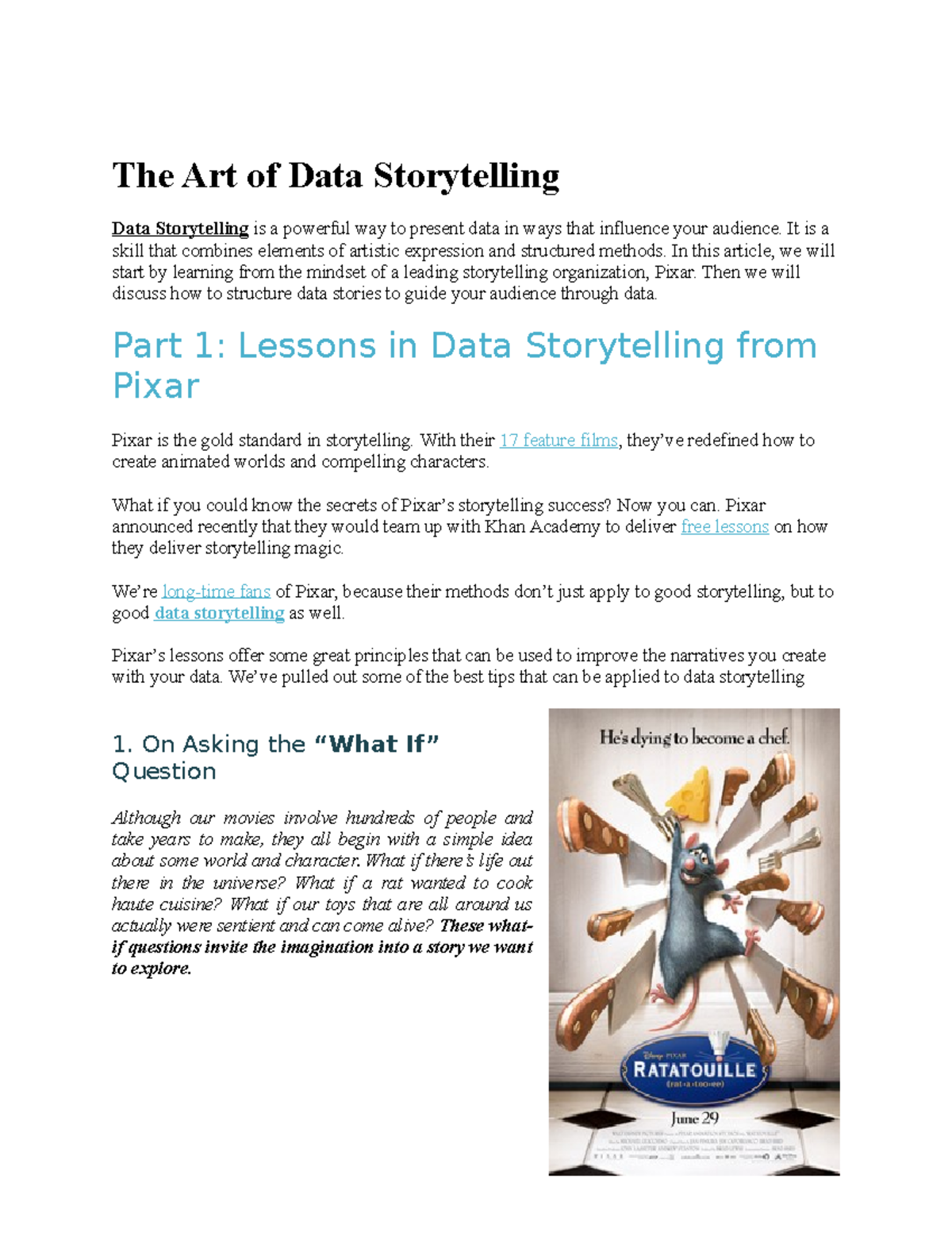 The Art of Data Storytelling - It is a skill that combines elements of ...