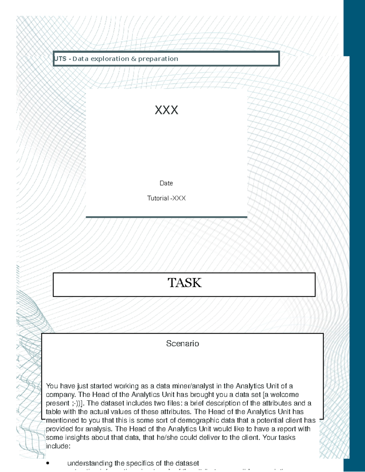 Assignment - Data exploration and preparation - 031250 - Studocu