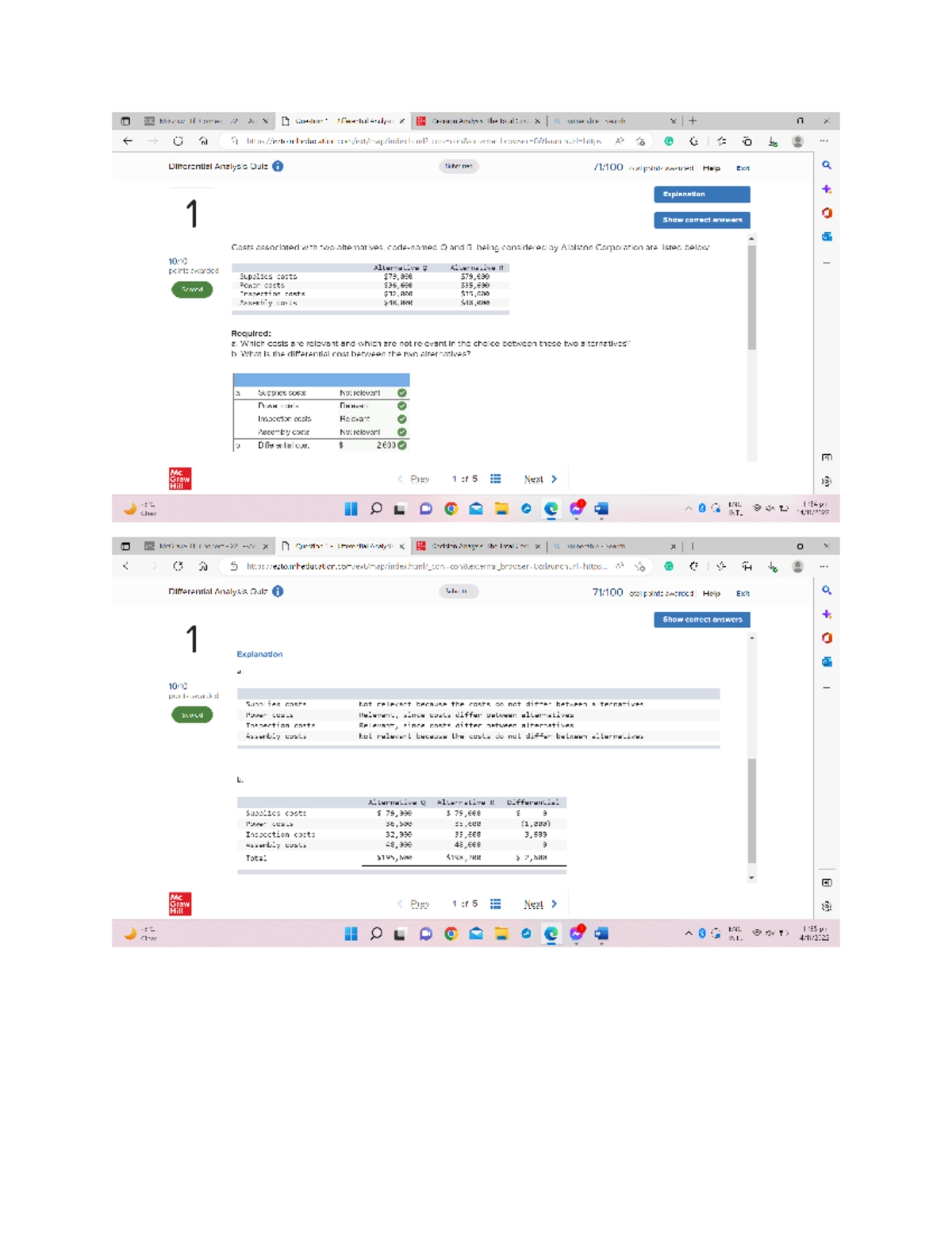 Chapter 6 differential analysis - ACCT 222 - Studocu