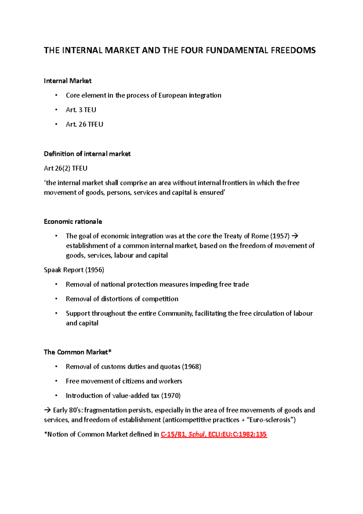 7 - THE Internal Market AND THE FOUR Fundamental Freedoms - THE ...