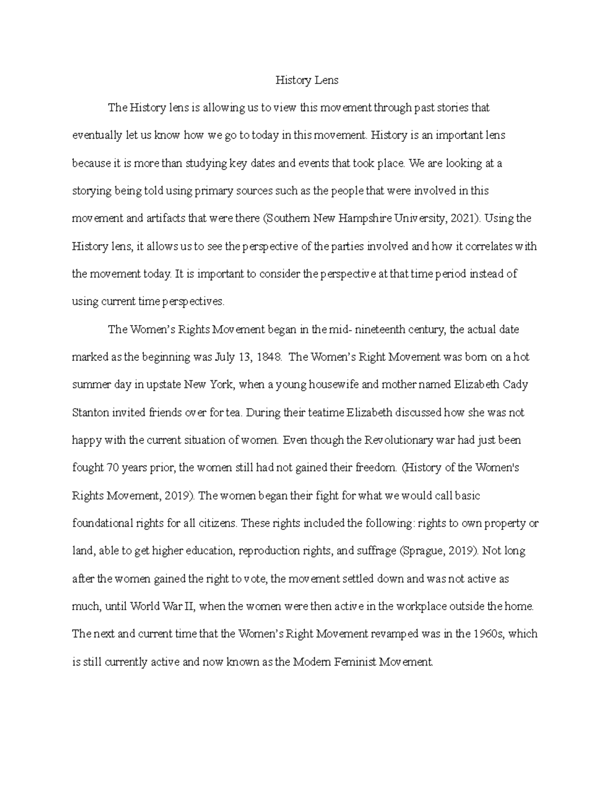 History Lens milestone 2 - History Lens The History lens is allowing us ...