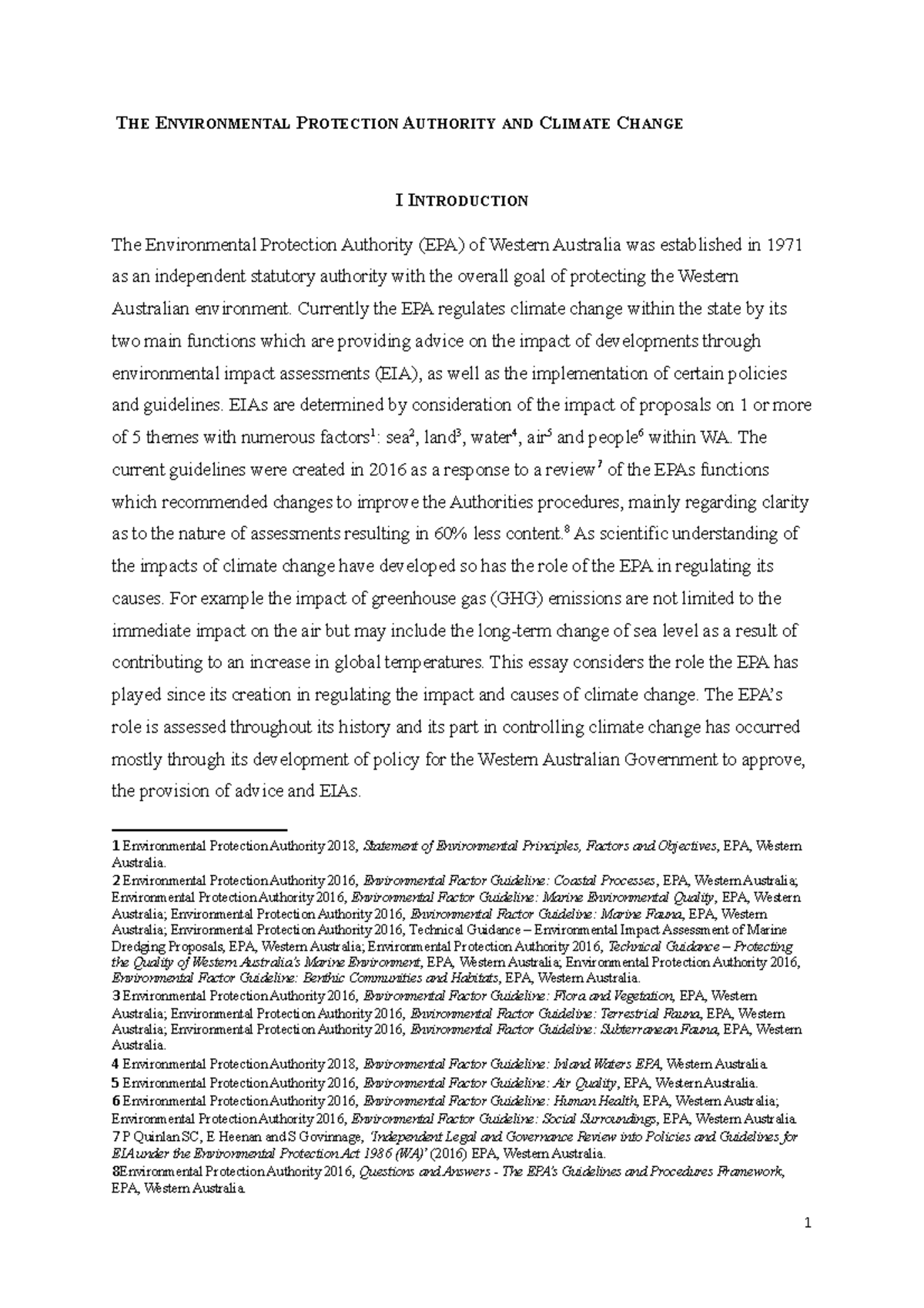 EPA History - A critical assignment on the function of the EPA in ...